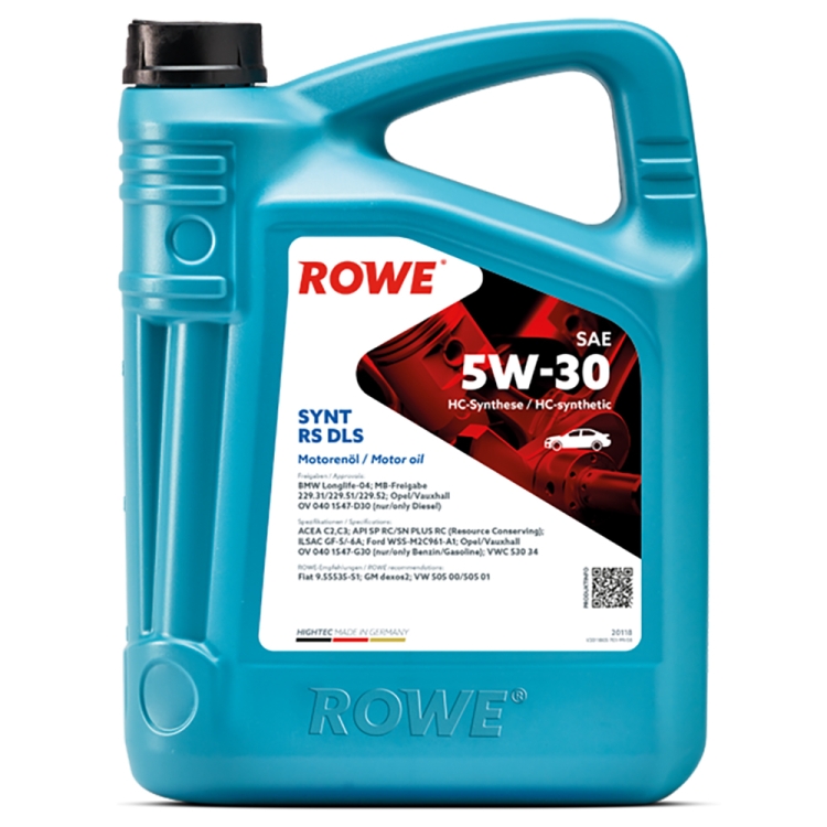 Моторна Олива Rowe 5W-30 Hightec Synt RS DLS 5л продаємо за найкращою ...